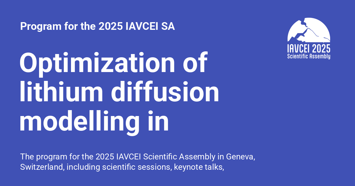Optimization of lithium diffusion modelling in plagioclase ...
