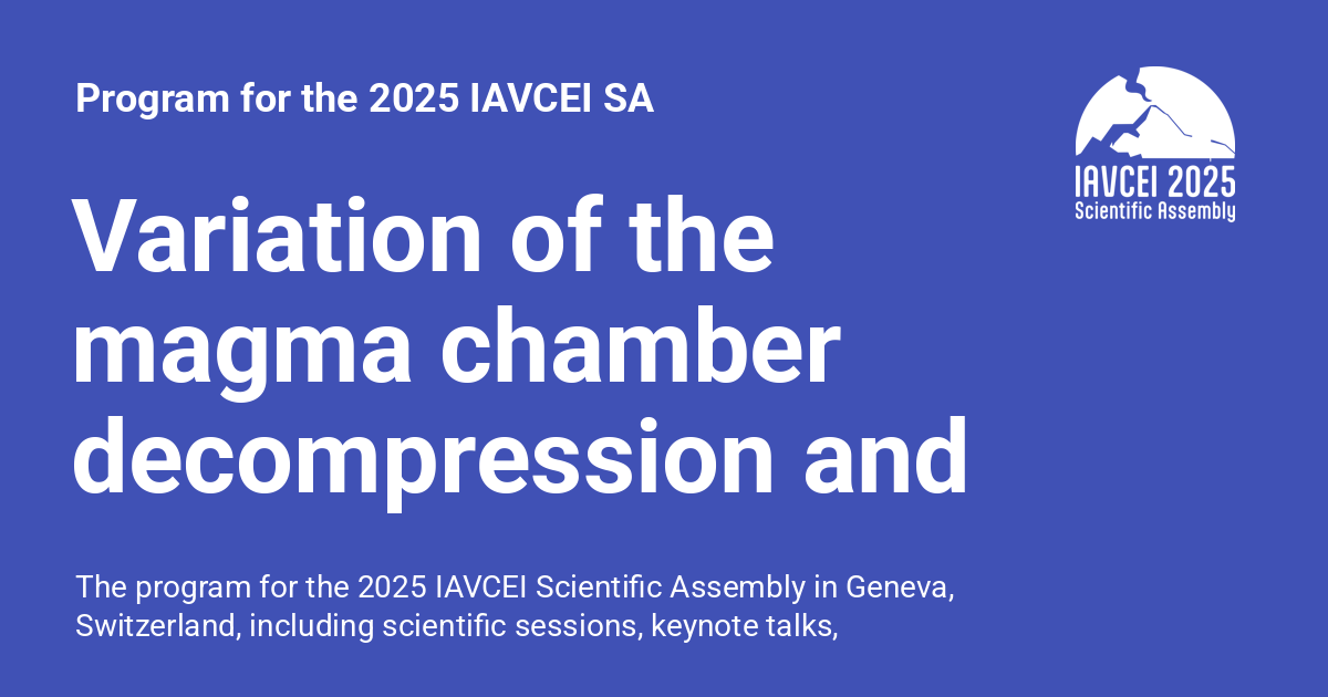 Variation of the magma chamber decompression and scale of precursory ...