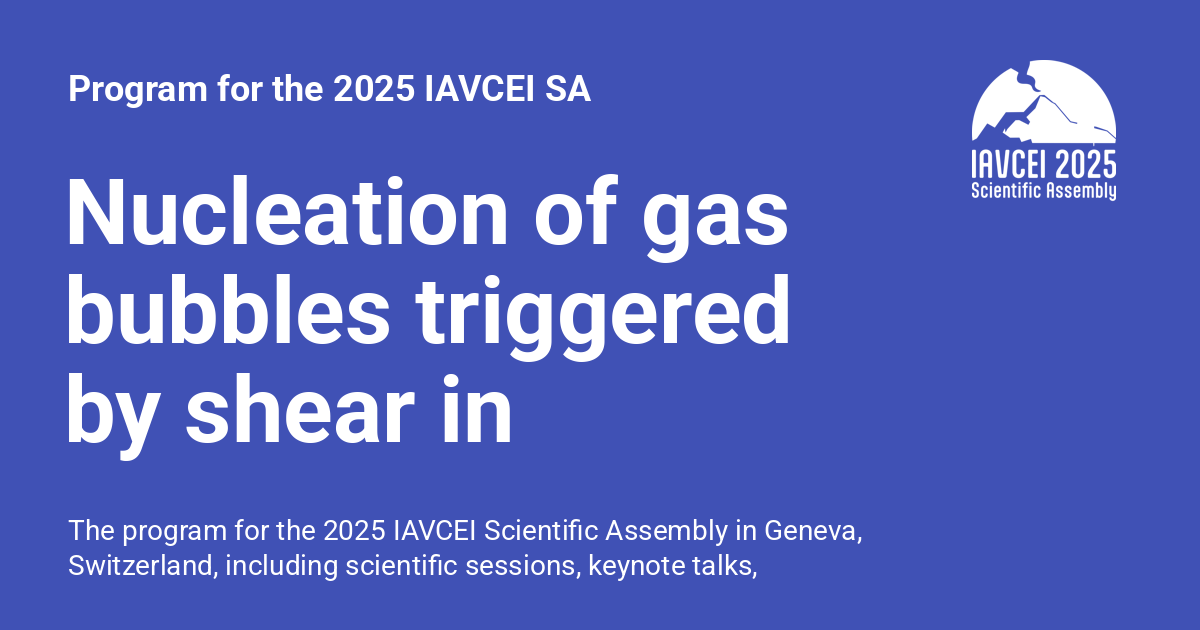 Nucleation of gas bubbles triggered by shear in magmas: an experimental ...